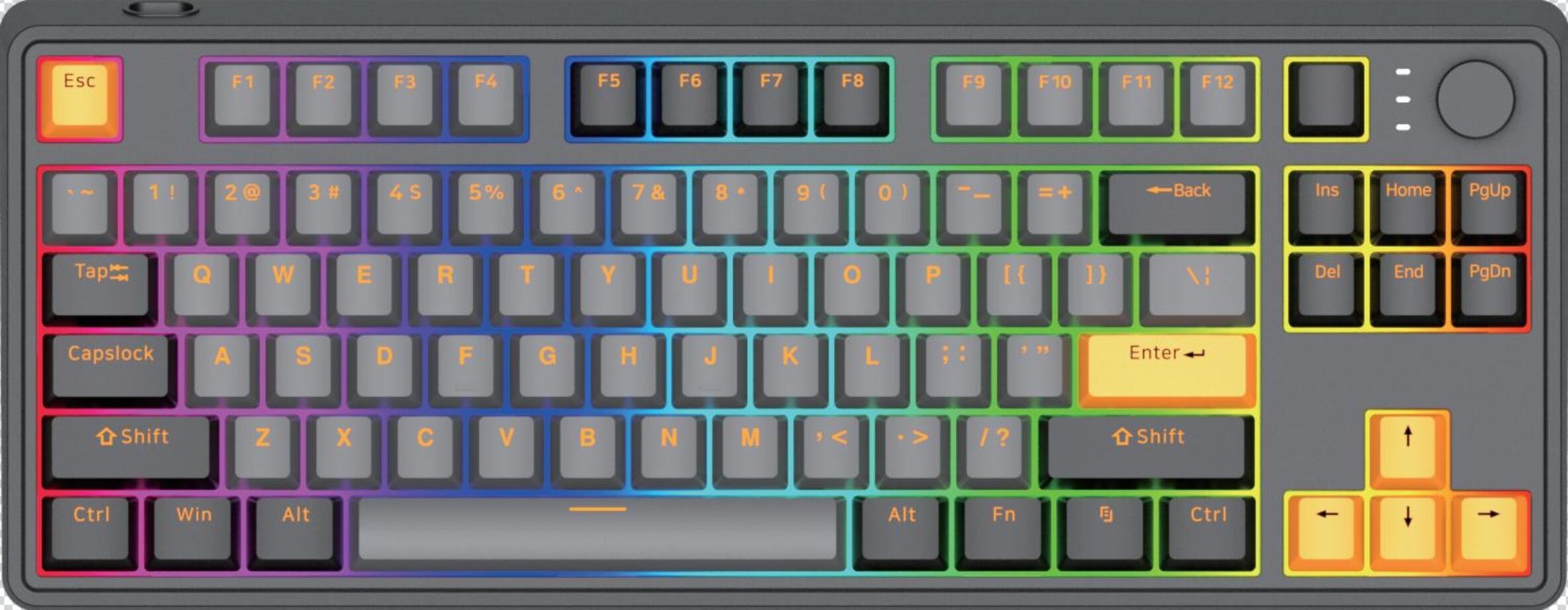 Diy 85 Keys Gaskets Wired & 2.4g & Bluetooth Three Mode Hot-swappable ...