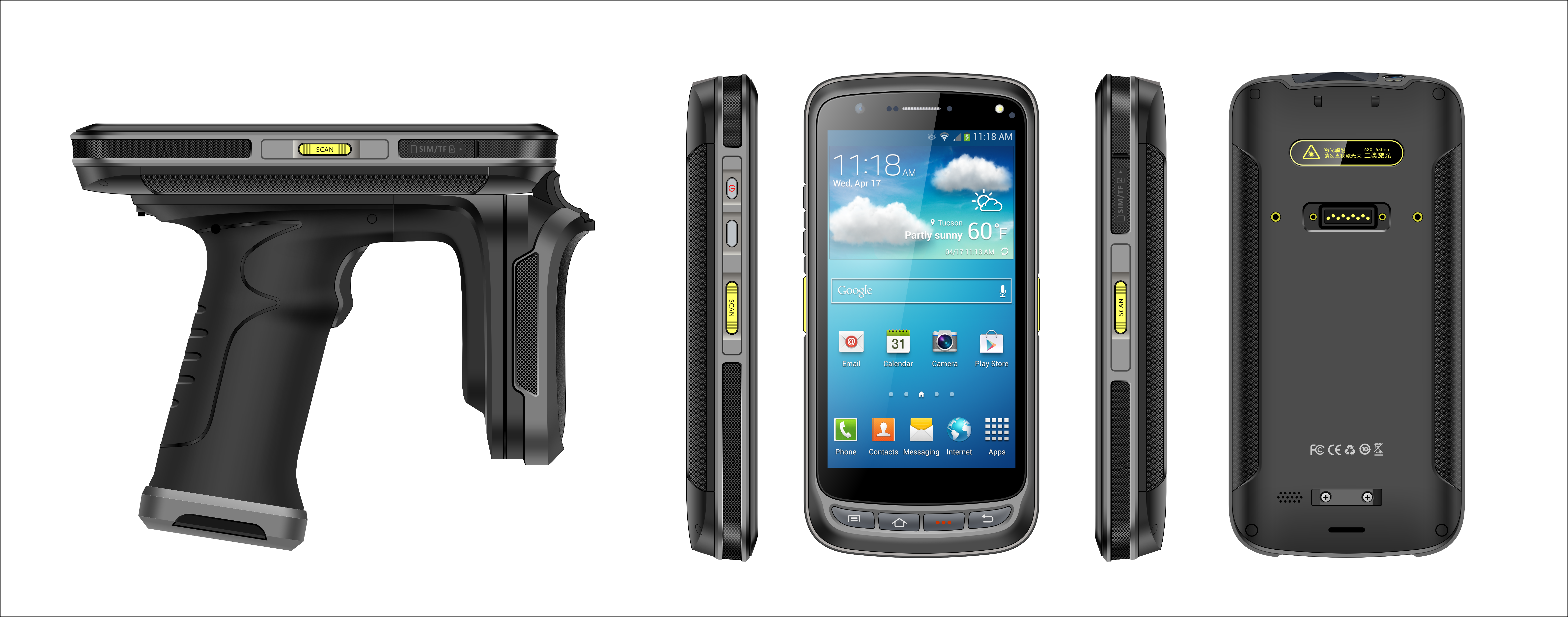 Chainway C72 5.2inch Android13 Rugged Pda Mobile Data Terminal 1d 2d ...