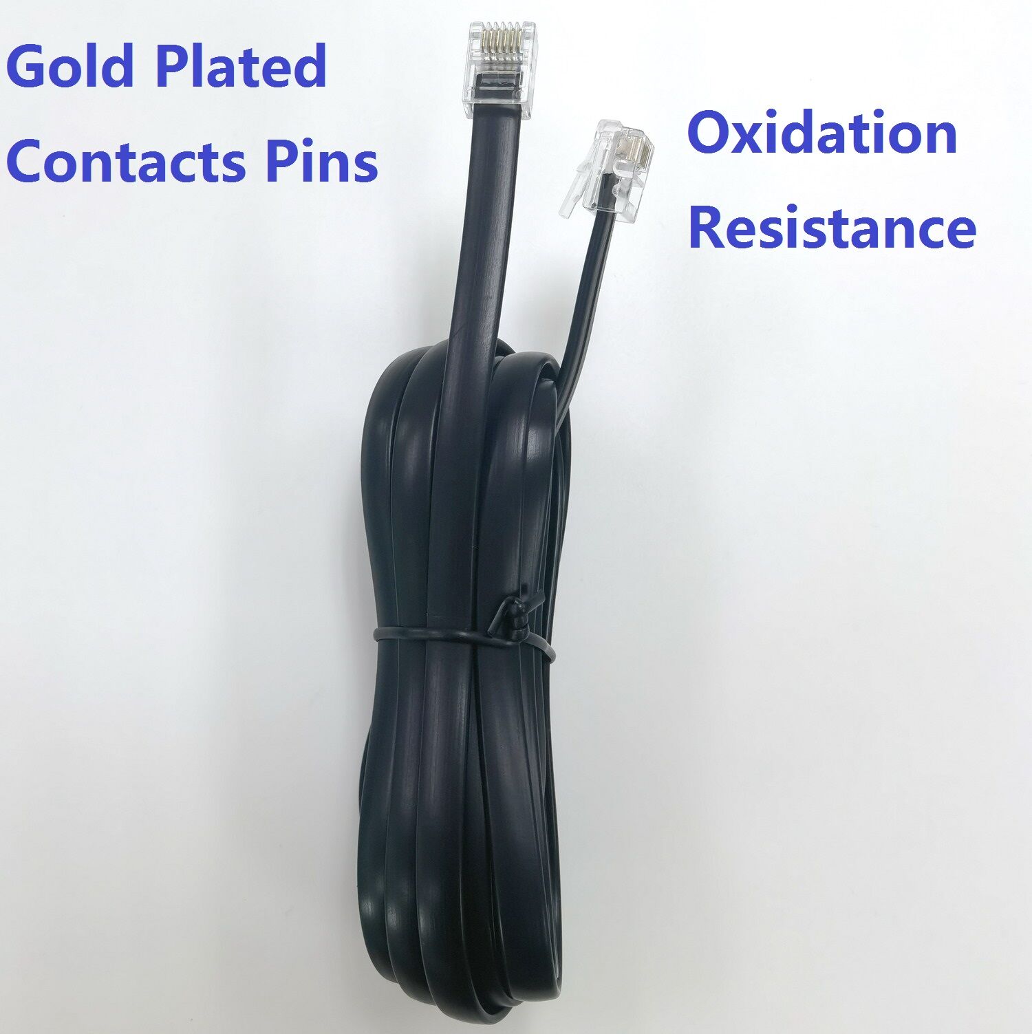 Factory Price For Telecommunications Rj11 Rj12 Rj45 Flat Telephone ...