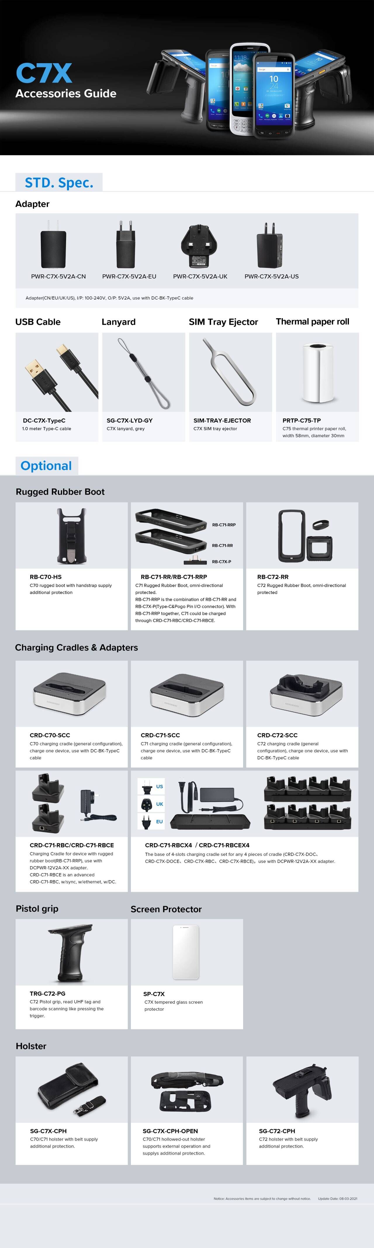 Chainway C72 5.2inch Android13 Rugged Pda Mobile Data Terminal 1d 2d ...