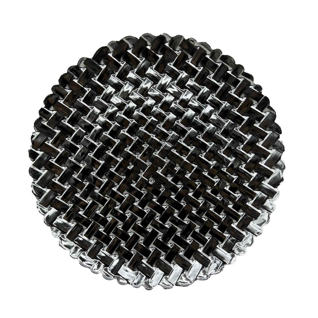 13 Inch Metallic Woven Charger Plates ,set Of 6 Dinner Plate Chargers ...