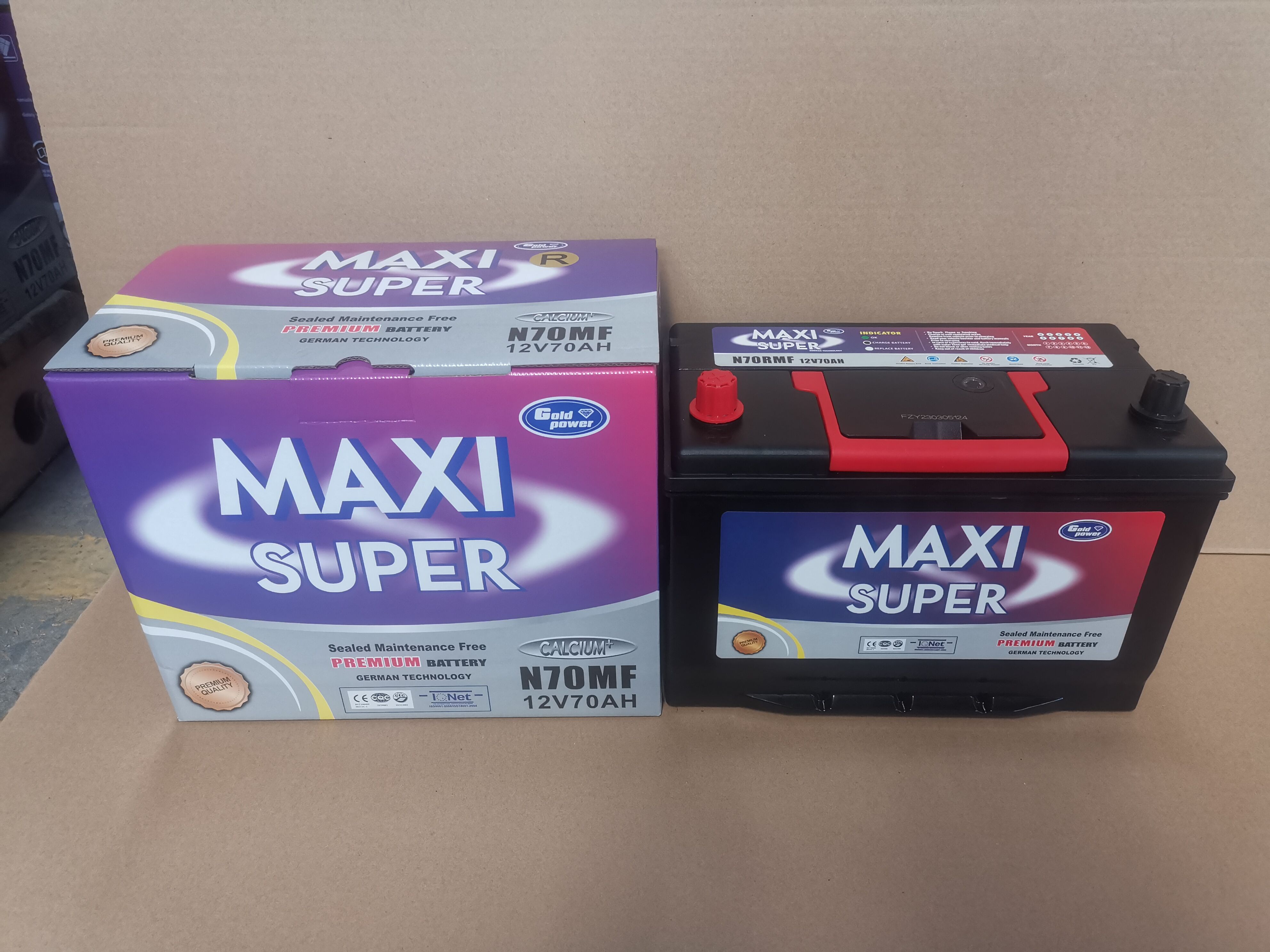 Mn70mf 12v70ah Maintenance Free Lead-acid Battery Automobile Battery ...