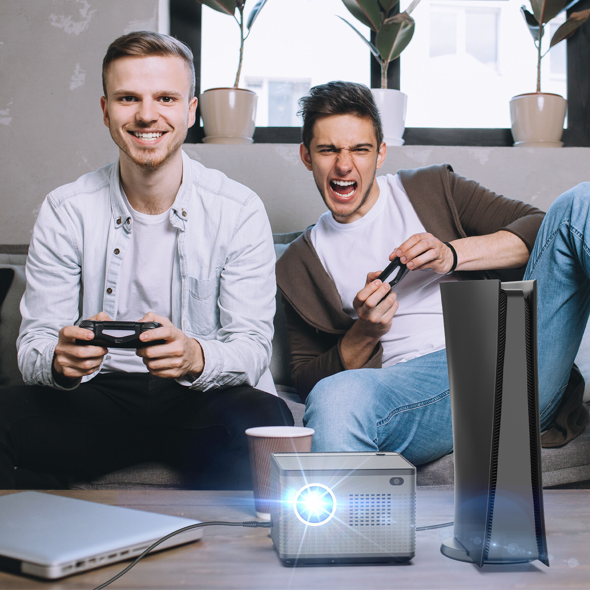 Atv Projector Voice Control Android 11.0 Smart Projector 720p Wifi 6 ...