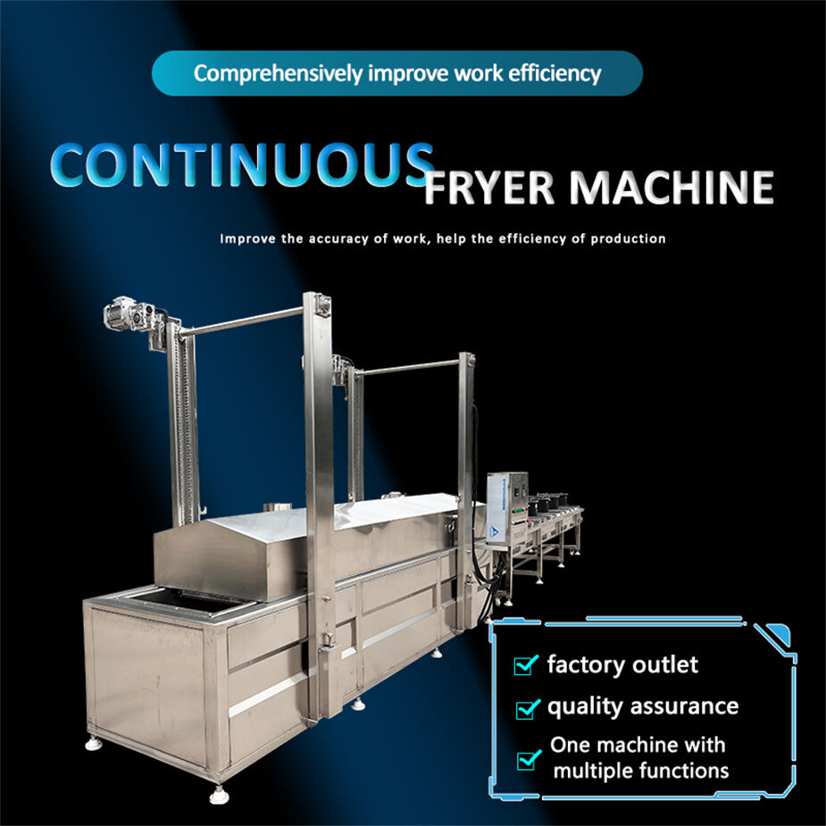Qd Industrial Continuous Fryer Chicken Nuggets Potato Chips French ...
