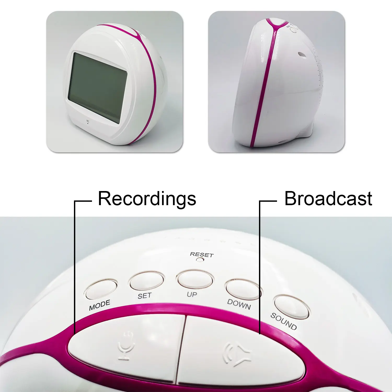 Custom Clear And Loud English Voice Talking Analog Alarm Clock For ...