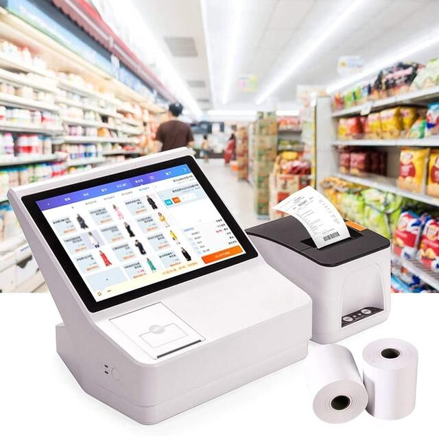 80*80mm Single Layer Customizable Size Thermal Paper Roll 45g 50g 55g ...