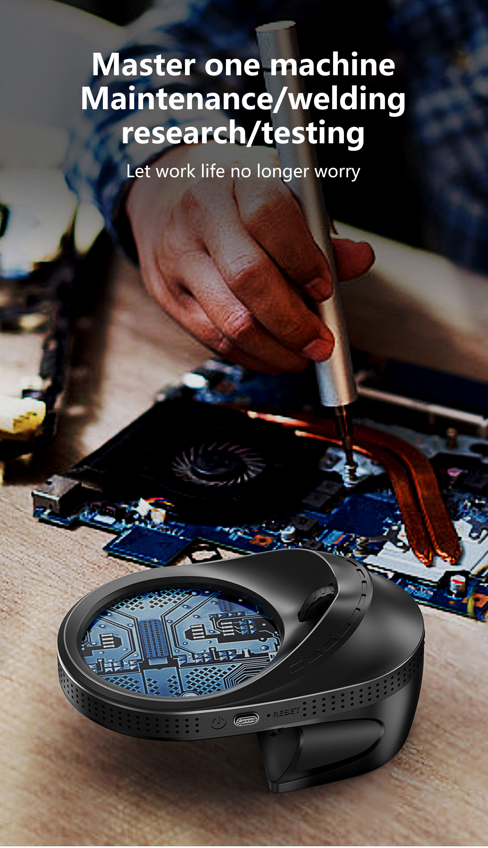 Factory Wholesale Digital Round Screen Visual Aid 10x 30x 60x 100x ...