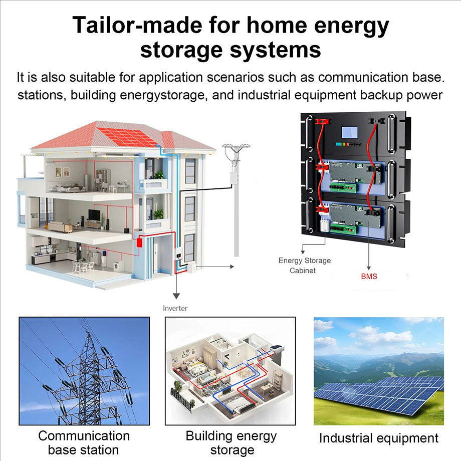 Jbd 16s48v200a Ess Home Energy Storage Smart Bms Inverter Deye Pylon ...