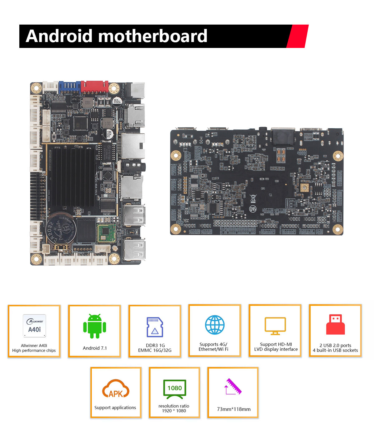Good Quality Oem Android Board Rk3588 Kit Android Box Board Usb/lvds ...