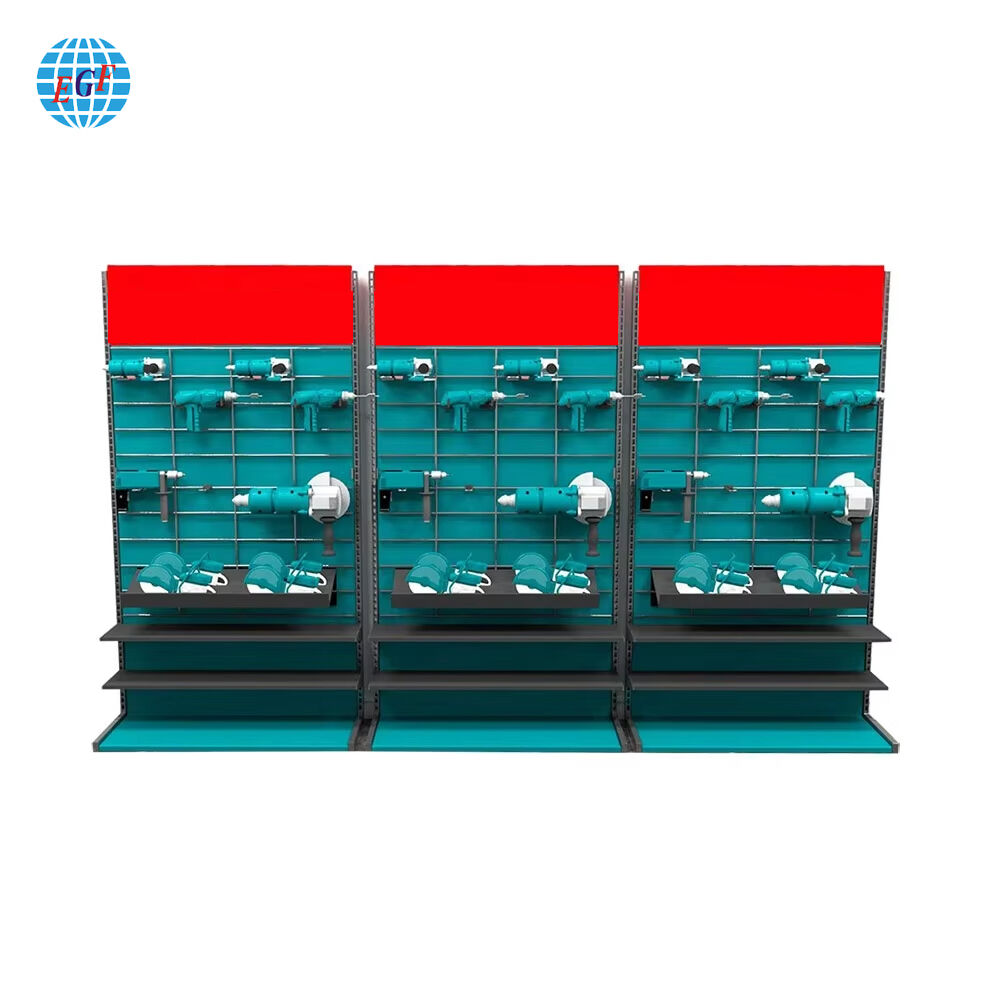 Hardware Tools Shelf Electric Saw Metal Pegboard Display Racks And ...