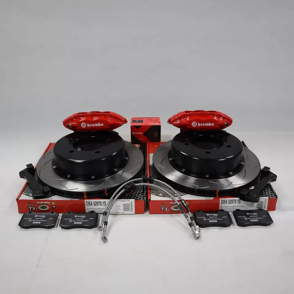 Brand New Brembo Front Gt Brake 6pot Caliper Gt-r 355x32 Slot Rotor 996 ...