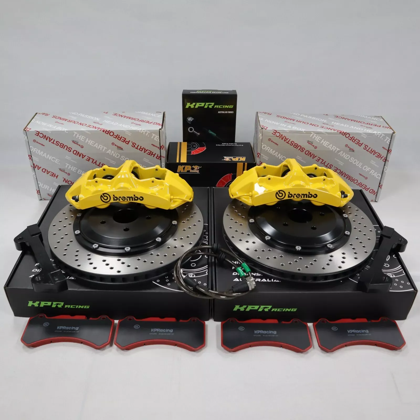 Brand New Brembo Front Gt Brake 6pot Caliper Gt-r 355x32 Slot Rotor 996 997 Carrera 4 C4opens In ...