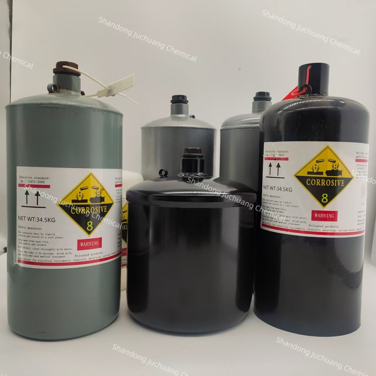 Factory Supply Package Bottle Mercury Silver Liquid Metal Bottle 34.5kg ...