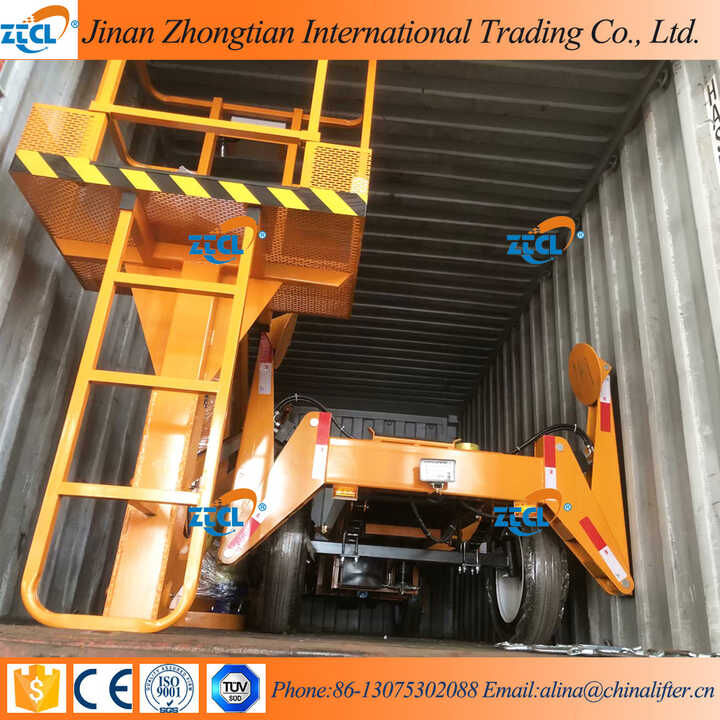 Ztcl 200kg Cheap Price Hydraulic Driving Boom Lift With Wheels - China ...