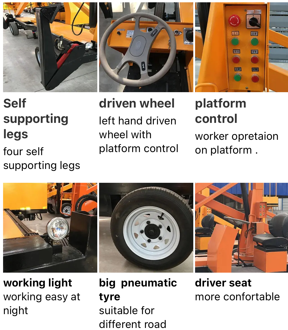 Ztcl 200kg Cheap Price Hydraulic Driving Boom Lift With Wheels - China ...