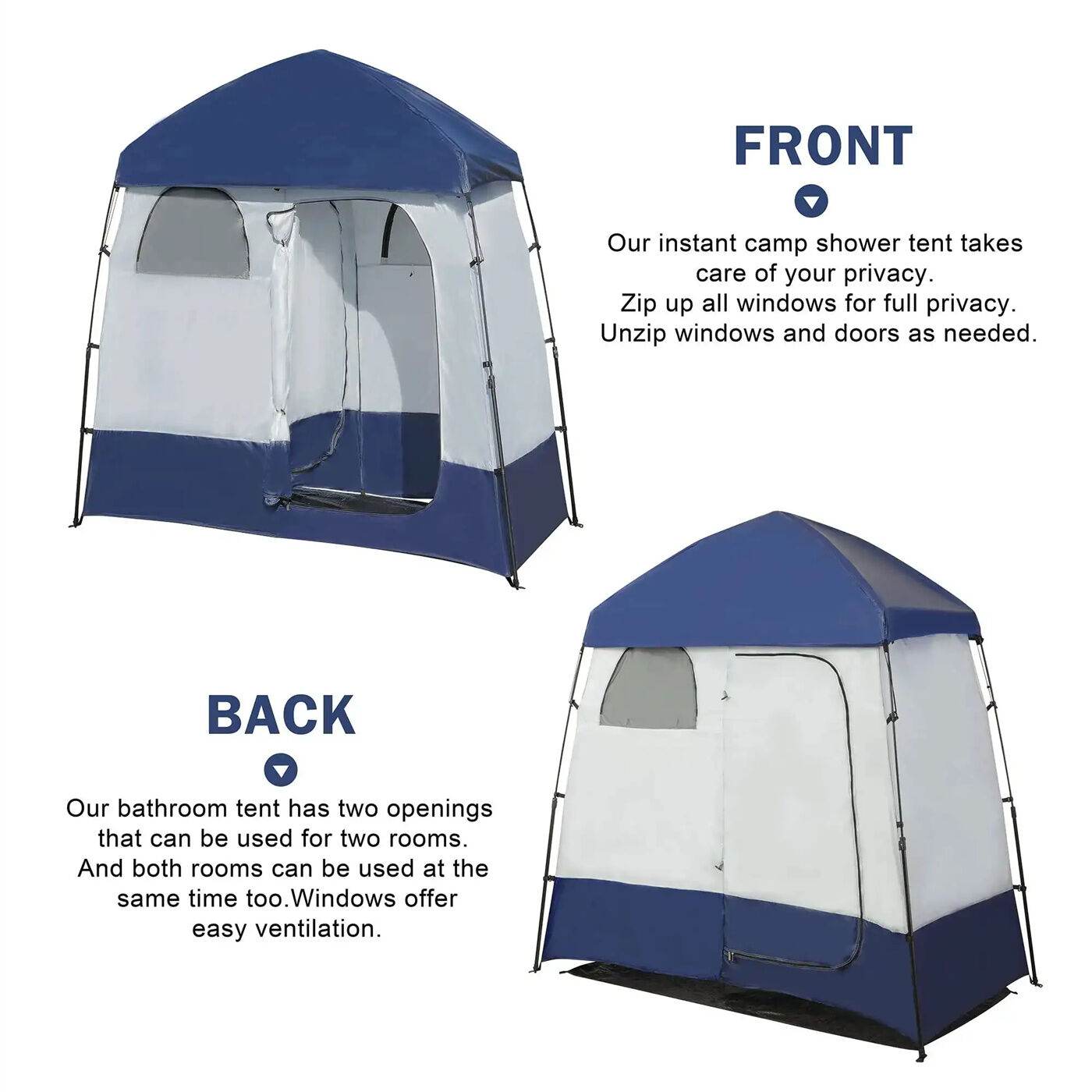 Portable Camping Bathroom Changing Bath Toilet Tent Instant Outdoor ...