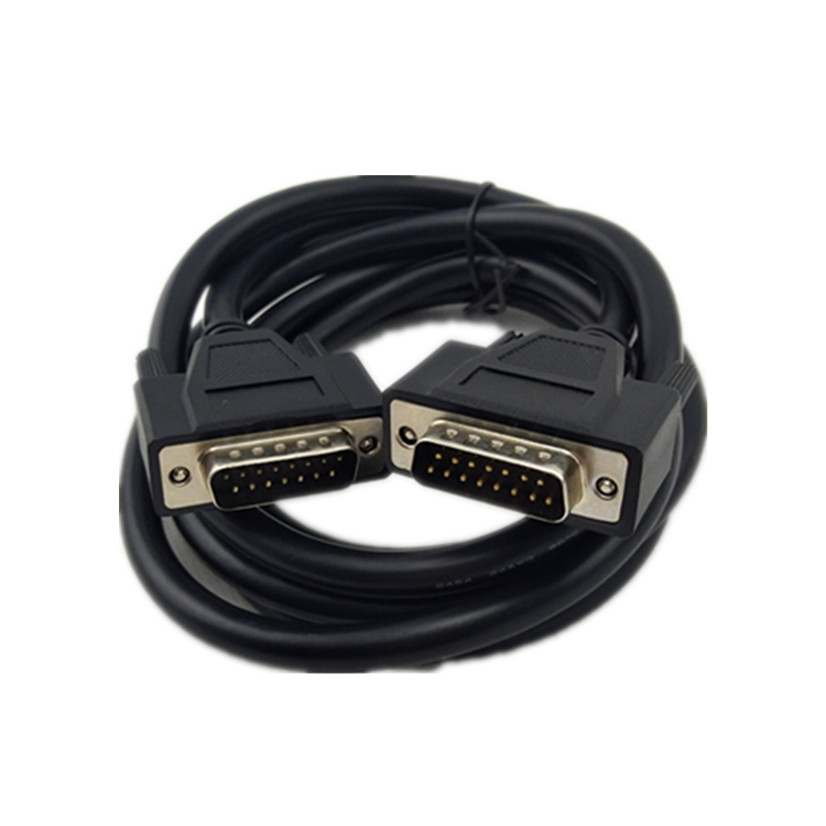 Db25 Cable Monitor 3ft Crimp Plastic Extension M/f D-sub 25pin ...