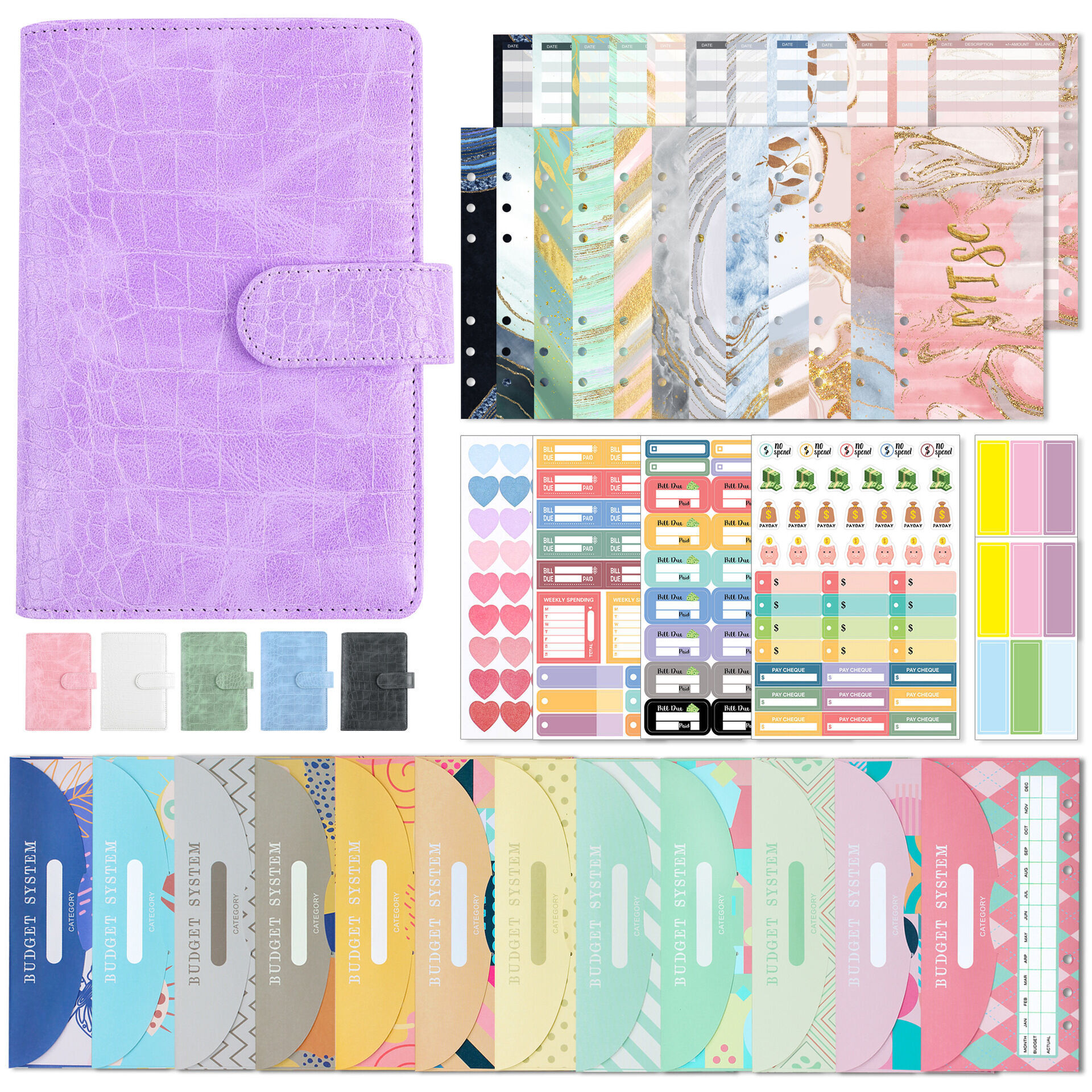 Buy China Wholesale Crocodile Pu Leather Budget Book Cash Envelope ...