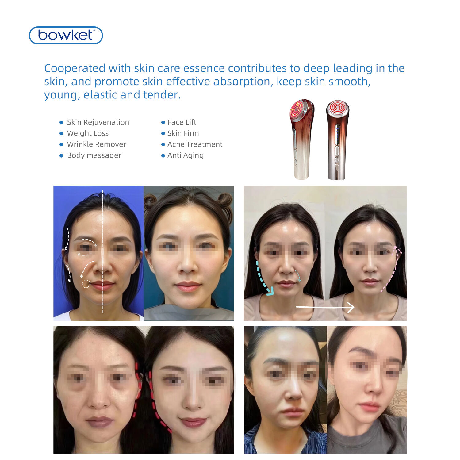 Bulk Buy China Wholesale Bowket Face Machine Microcurrent Anti-aging ...