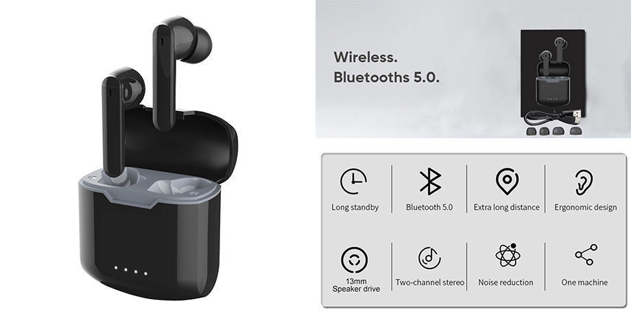 Top-rated Hands Free True Wireless Bluetooth Earbuds - Secure Fit For ...