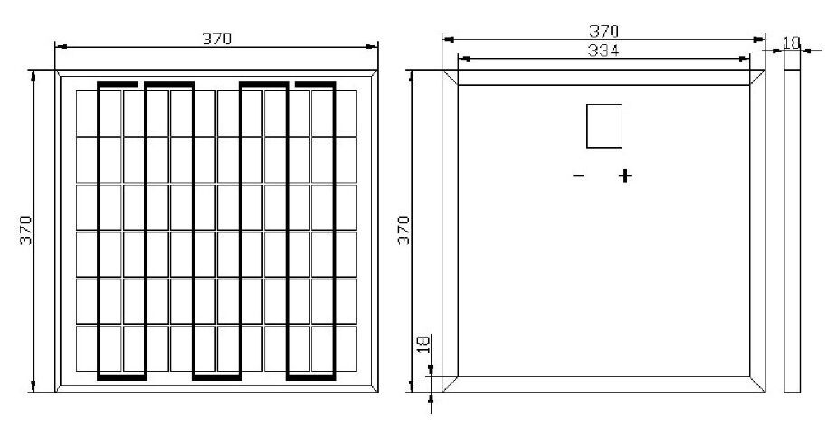 Panel Surya Poli 15w 36 Sel 18v - Modul Fotovoltaik Polikristalin Untuk ...