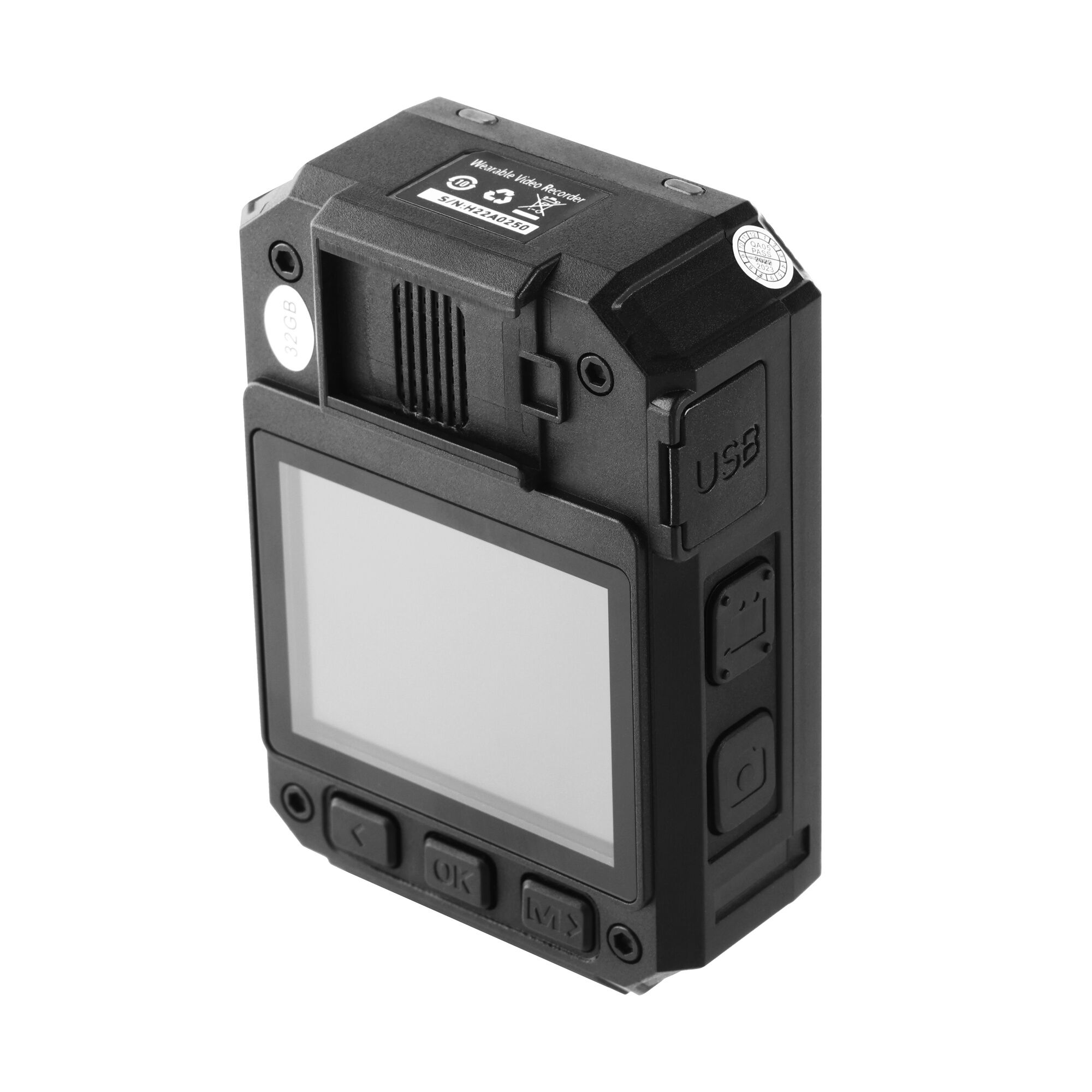 Eeyelog Gps X8a Wearable Body Worn Camera With 2688p Hd With Ir White ...