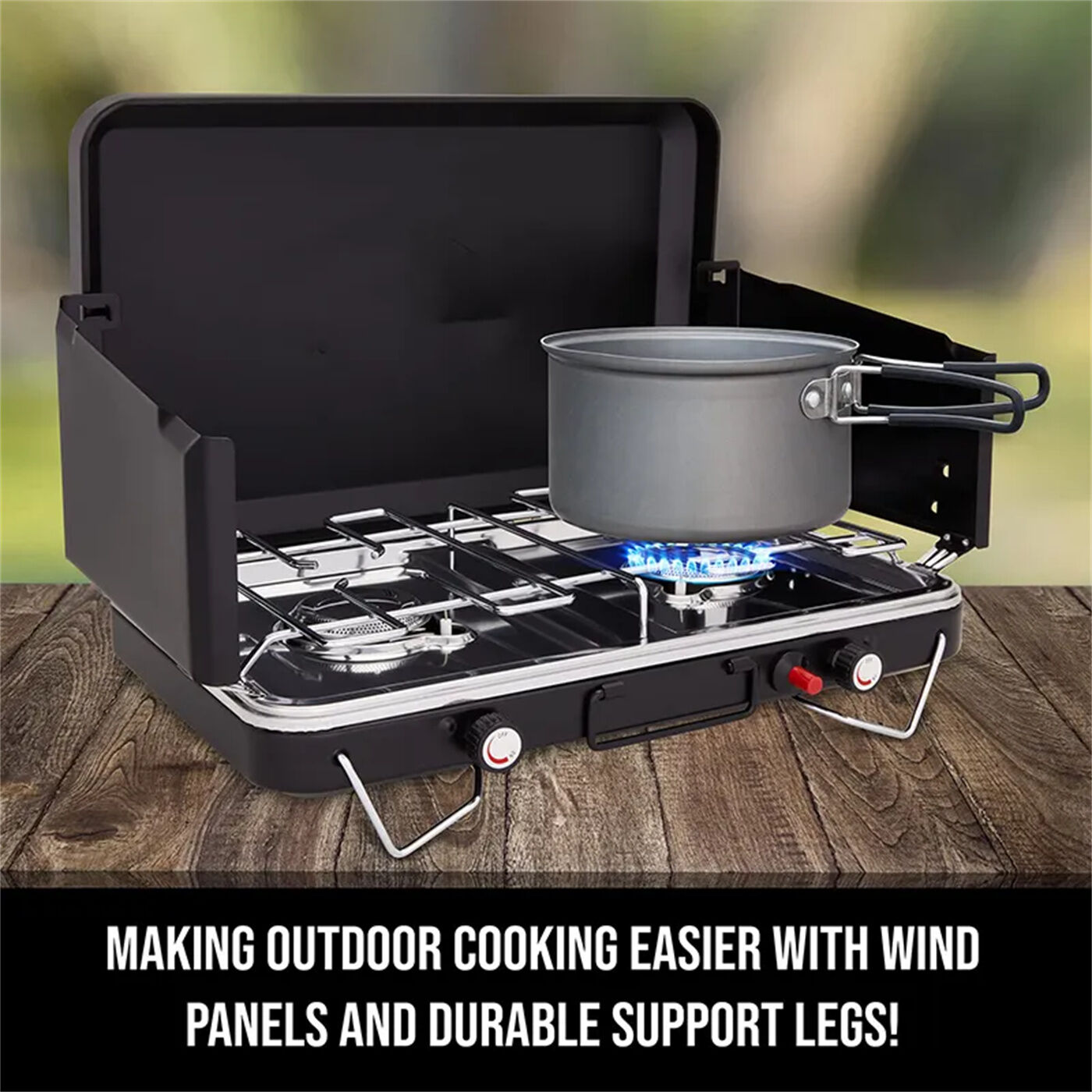 Buy China Wholesale 2 Burner Multi Fuel Outdoor Camping Bbq Gas Burning Stoves Double Portable ...