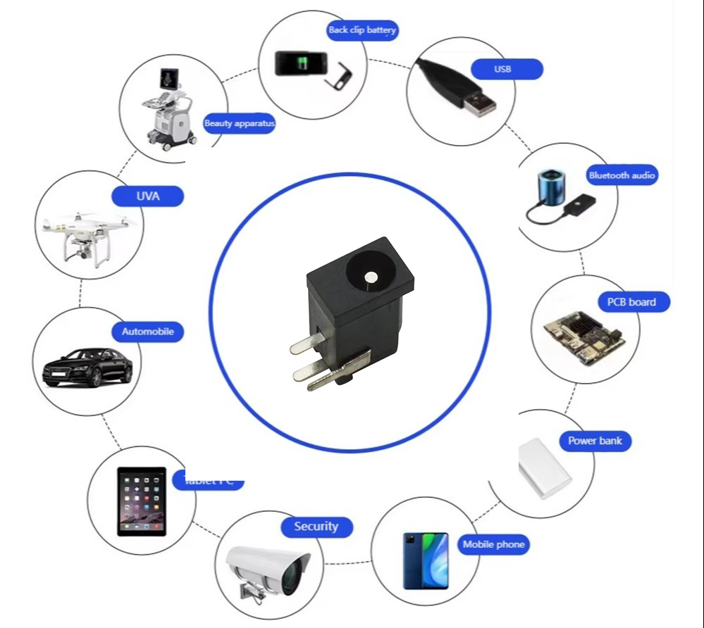 Dc-002 Dc Power Jack Connector 3.5*1.2mm 3 Pin Horizontal Type Dc002 ...