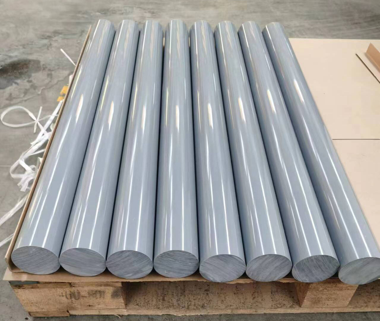 Bulk Buy China Wholesale Extruded Light Grey Cpvc Bar Cpvc Grey Rod ...