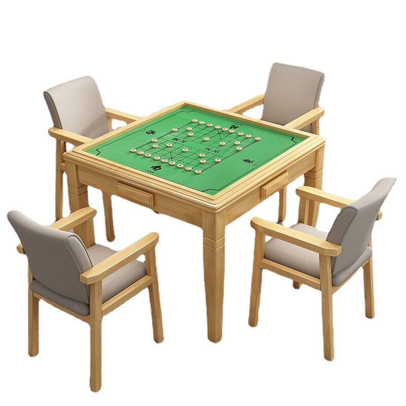 Solid Wood Mahjong Table Table Square Two Hand Leisure Chesspoker Chess ...