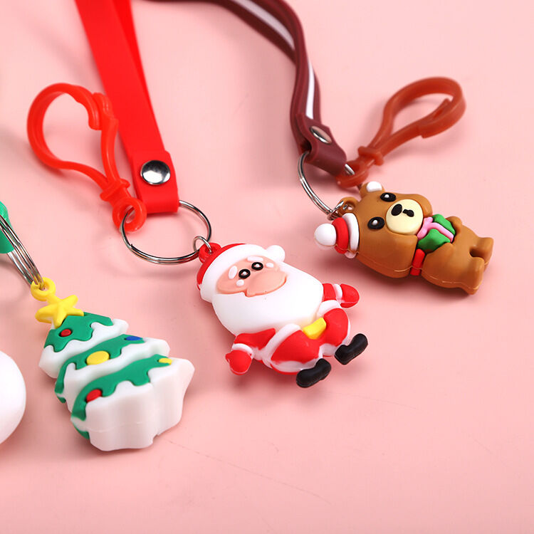 Cartoon Pvc Three-dimensional Figure Key Chain 3d Drop Glue Small Gift ...