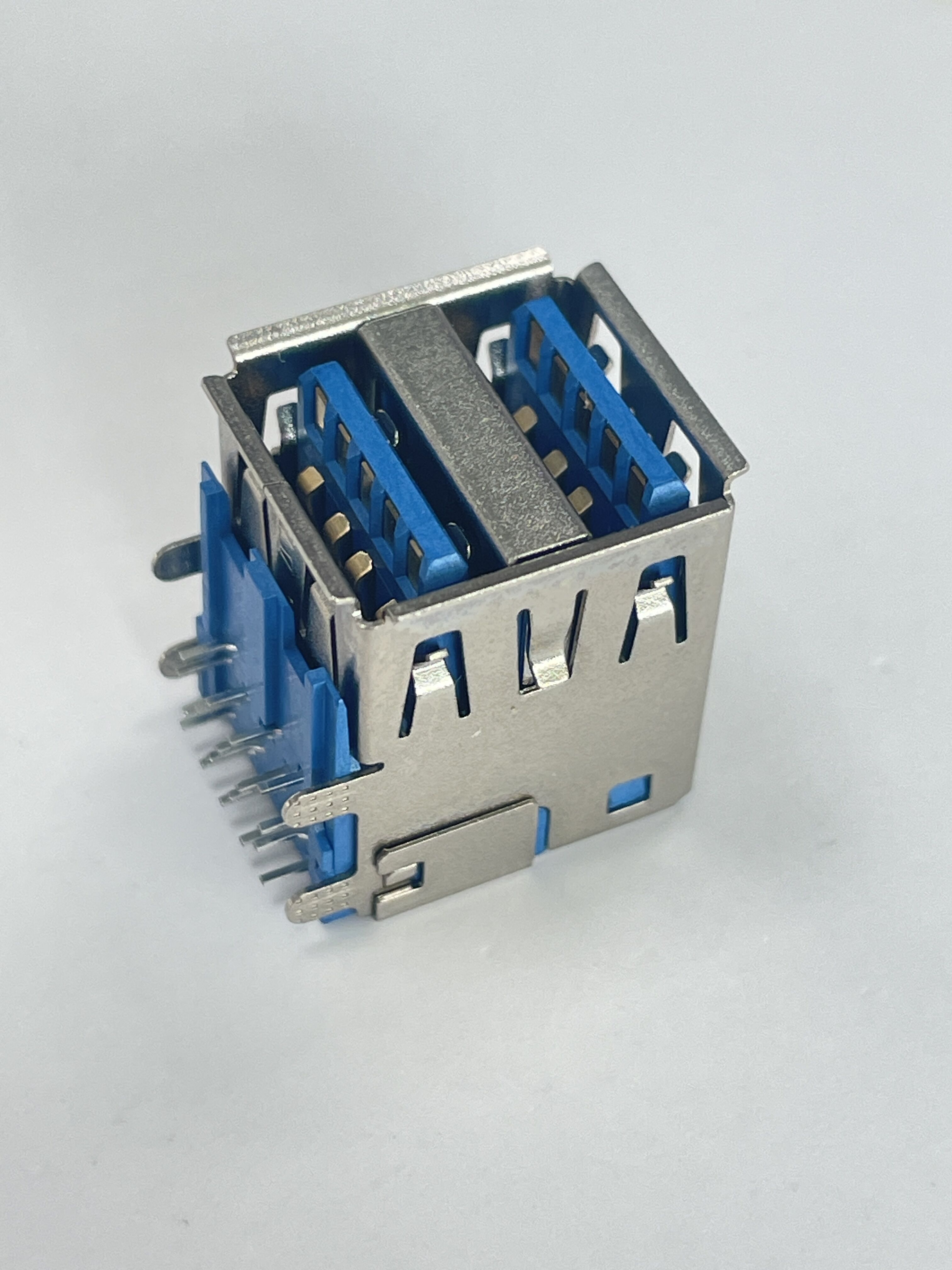 Factory Supply 90 Degree Dip Double Ports Usb 3.0 Type A Female ...