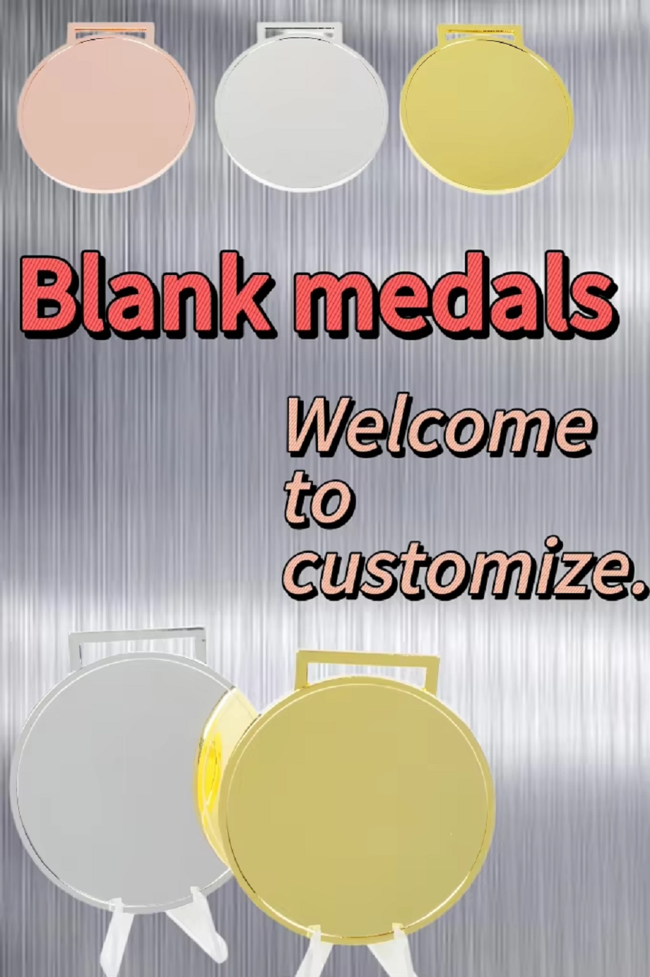 Wholesale Custom Blank Medals Gold Silver Copper Sublimation Blanks ...