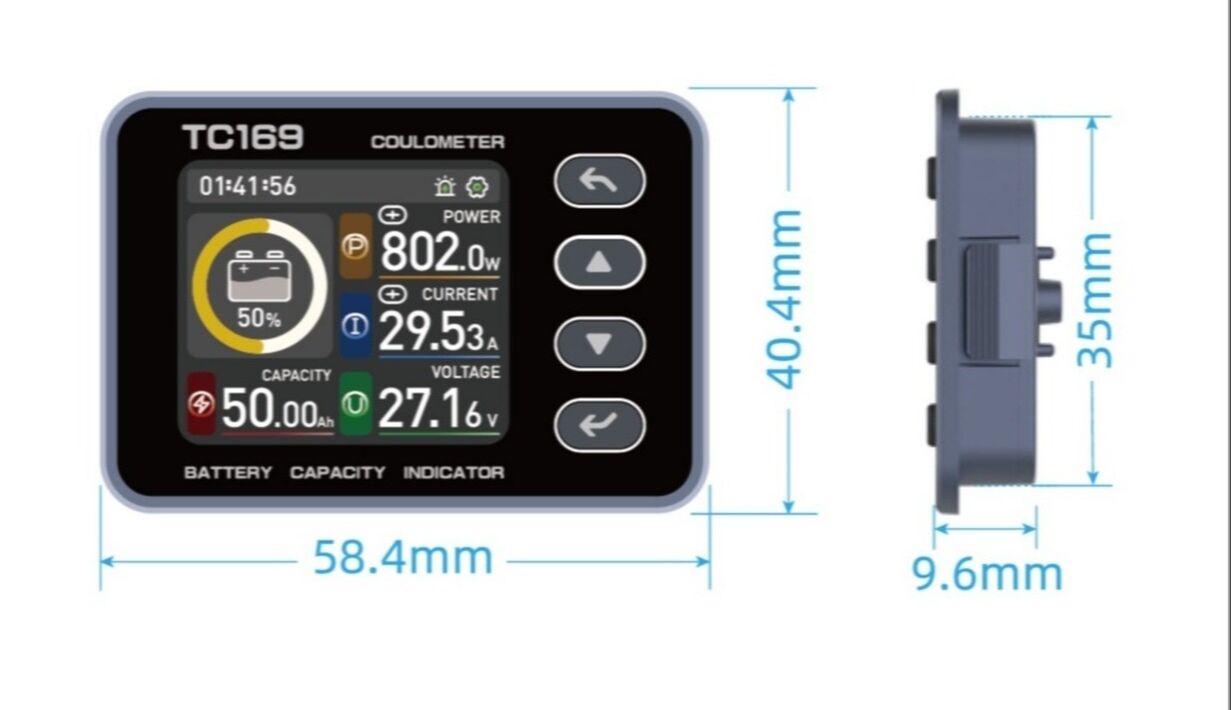 Tc169 12v 48v Ebike Mini Lithium Lfp Battery Voltage Indicator Battery ...