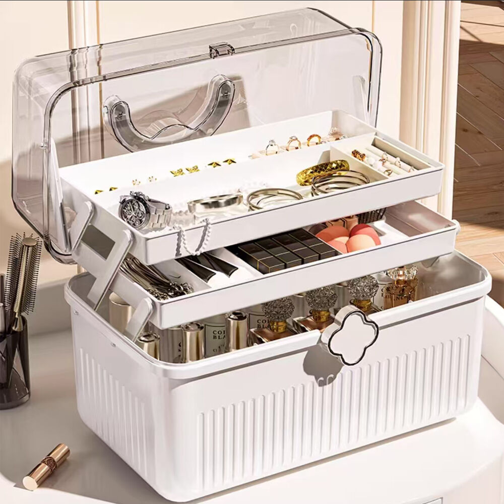 Customized Exquisite Plastic Makeup Box And Cosmetic Storage Box ...