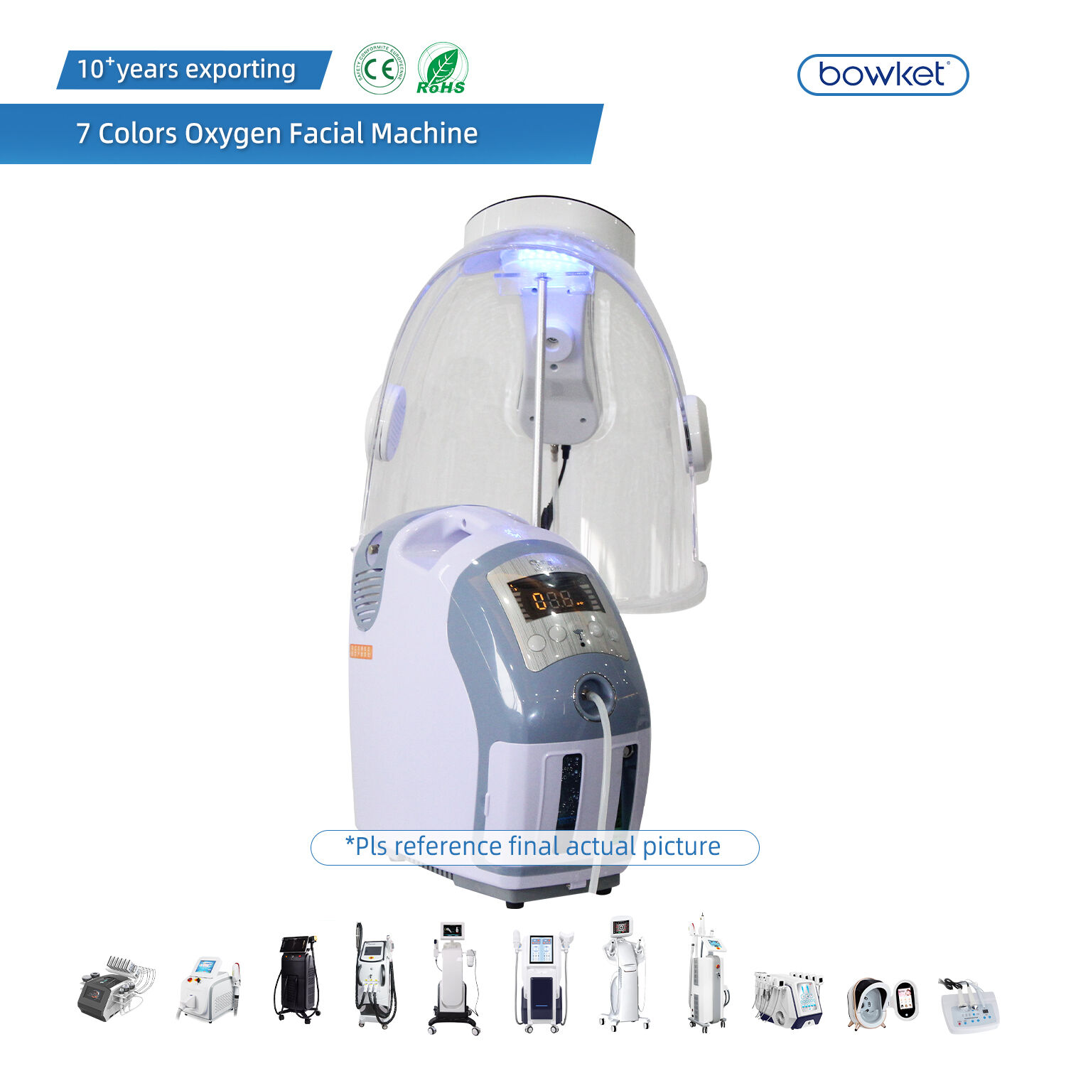 Buy China Wholesale Bowket Oxygen Facial Machine Jet Peel Face Oxygen ...