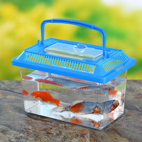 Small Fish Tank BESPORTBLE 4pcs Portable Reptile Habitat Plastic Turtle ...