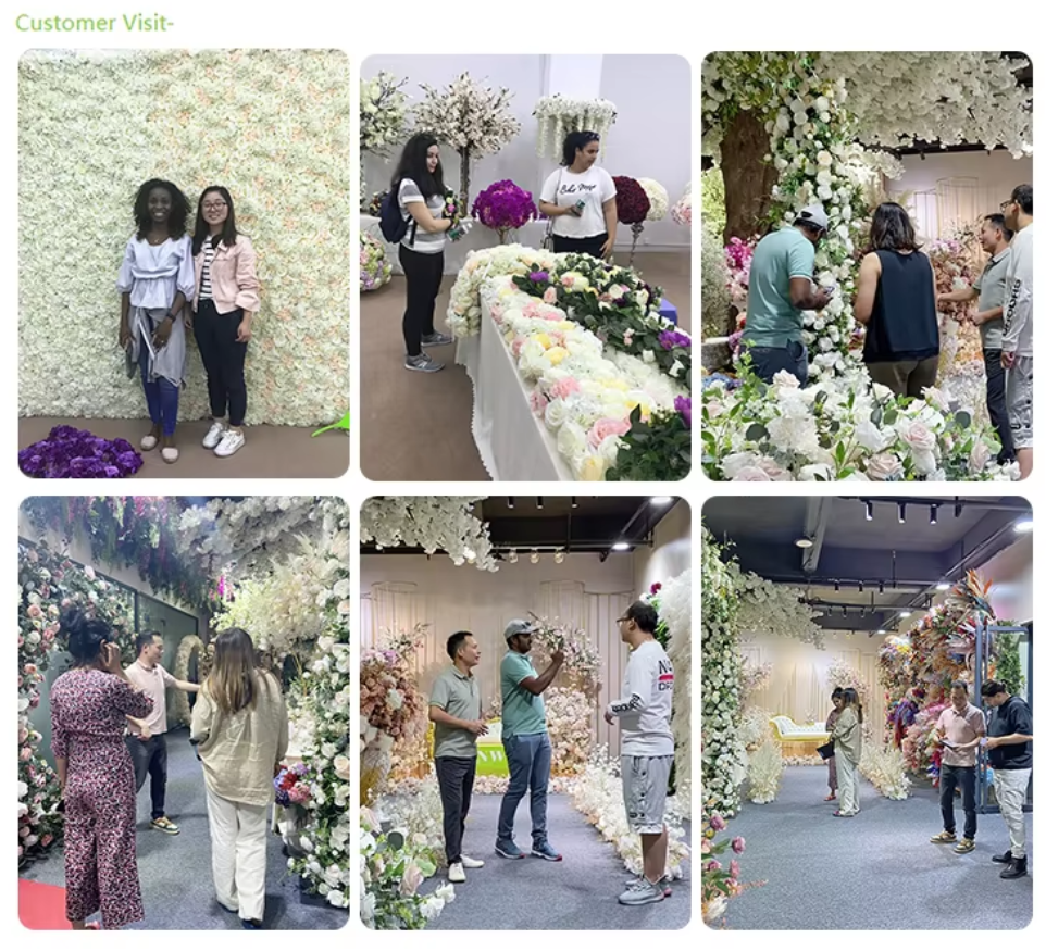 Gnw Wholesale Decorative Silk Flower Supplies Artificial Babybreath Events Wedding Heart Shaped ...