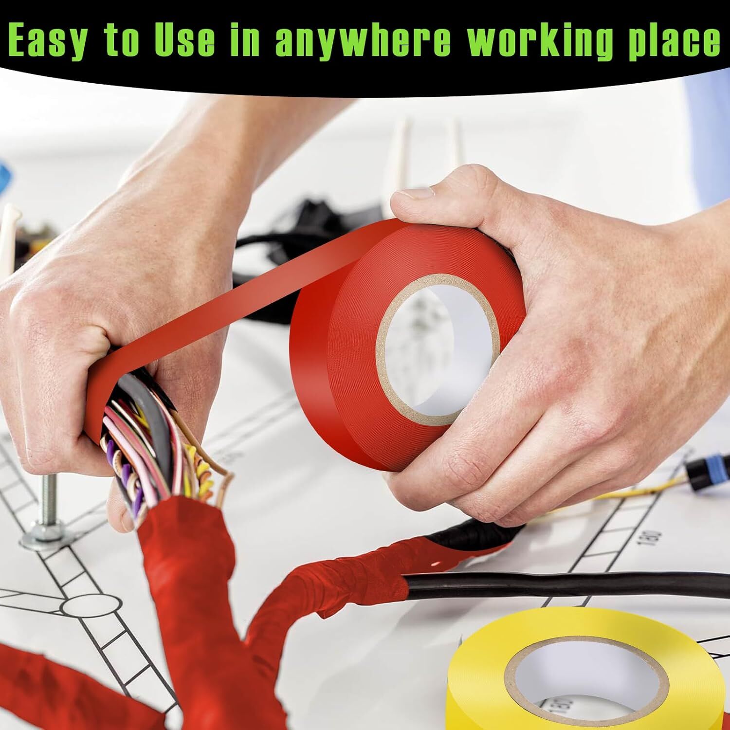 Excellent Matte Pvc Electrical Tape In A Variety Of Colors And Dimensions Waterproof With ...