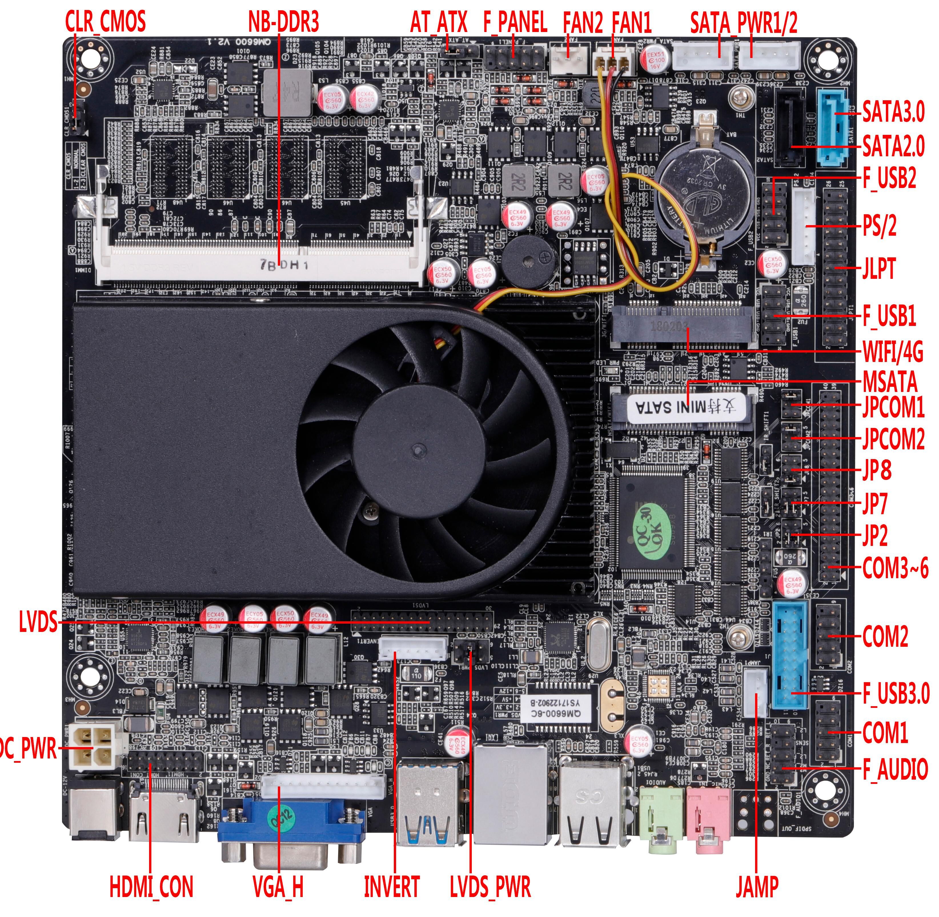 Elsky Qm6600 Motherboard With Sandy Bridge Core I3/i5/i7 Cpu I3-2310m High Speed Hm65/nm70 Ddr3 ...