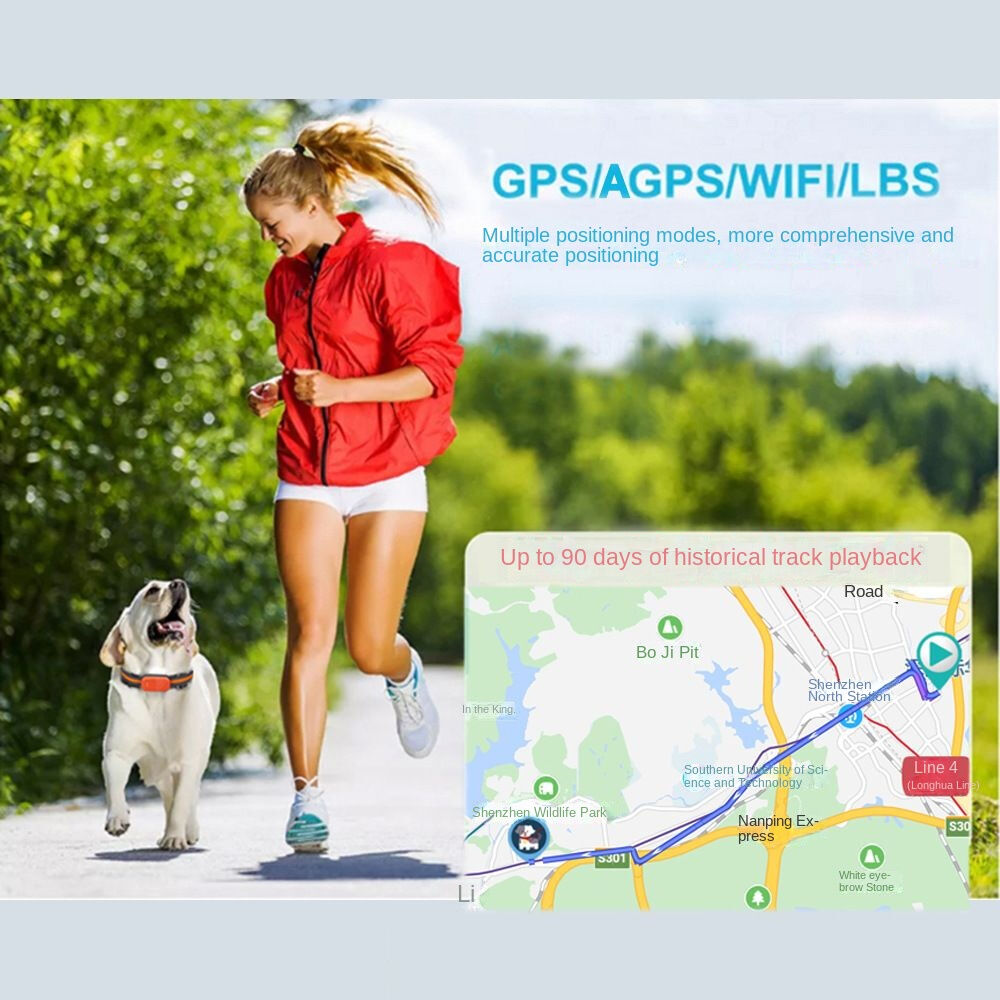 Explosive New 4g Full Network Pass Gps Locator Pet Collar Dog Cat ...