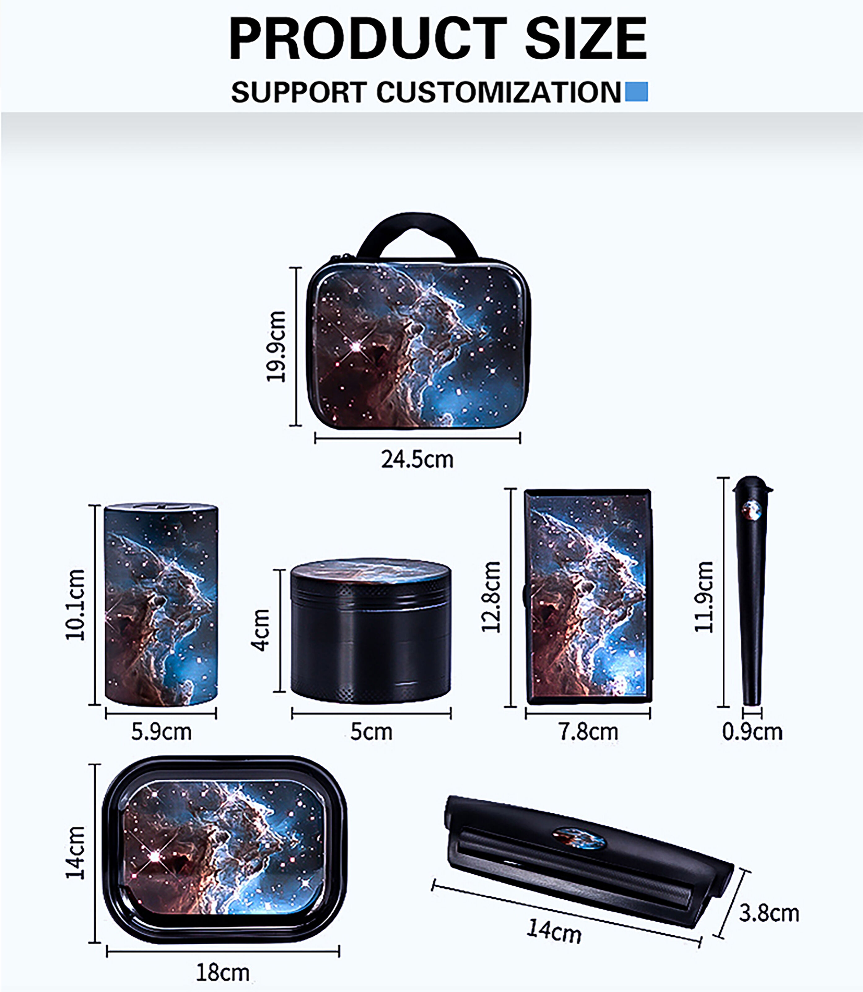 Fast Shipping Smoking Kit With Electric Grinder Rolling Tray Cig Maker ...