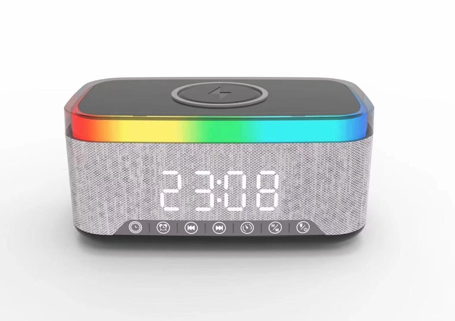 Wireless Charging Clock With Bt 5.3 Speaker,can Play 3 Hours - Buy ...