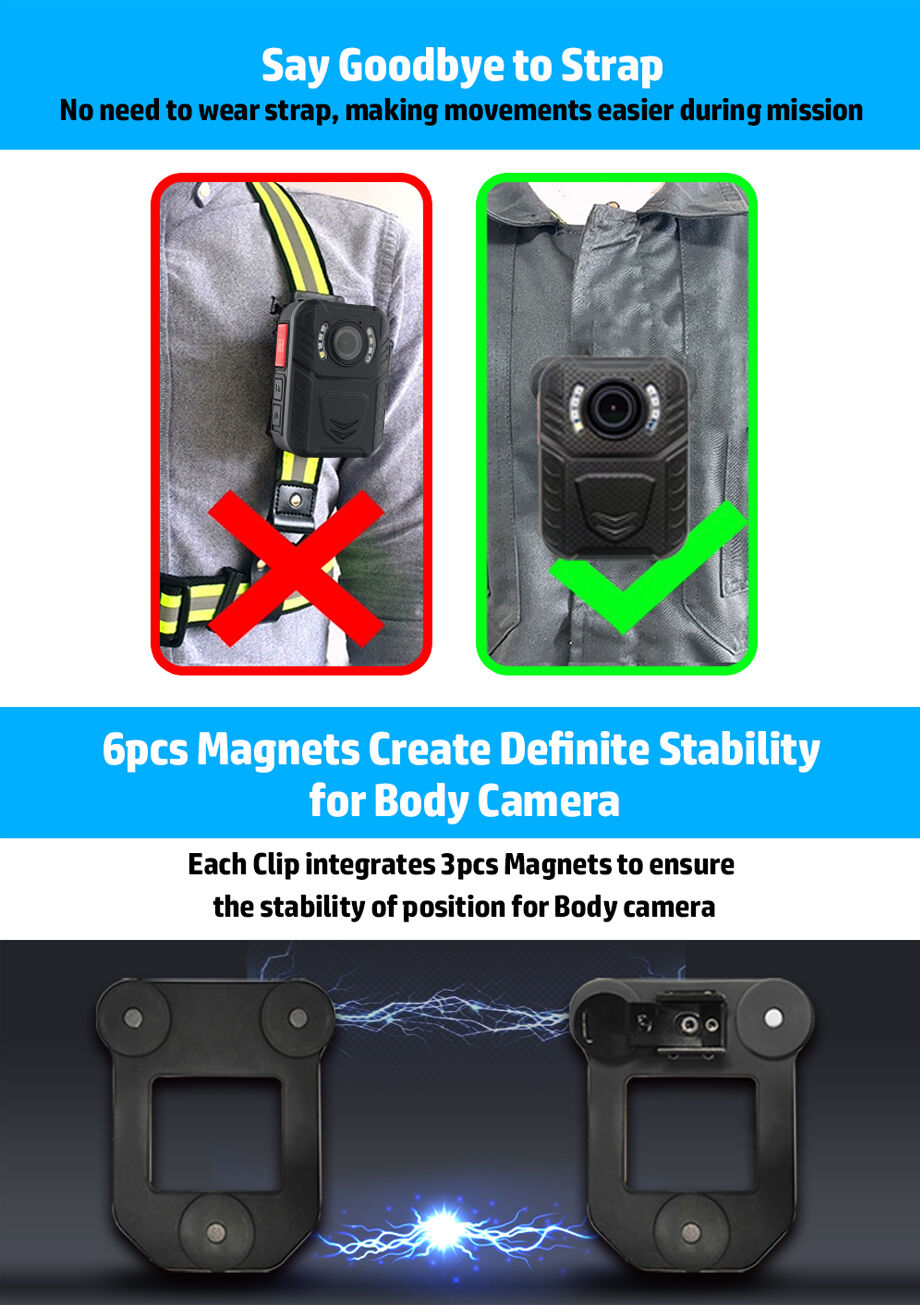 Hot Selling Professional Law Enforcement Magnetic Clip For Body Camera ...