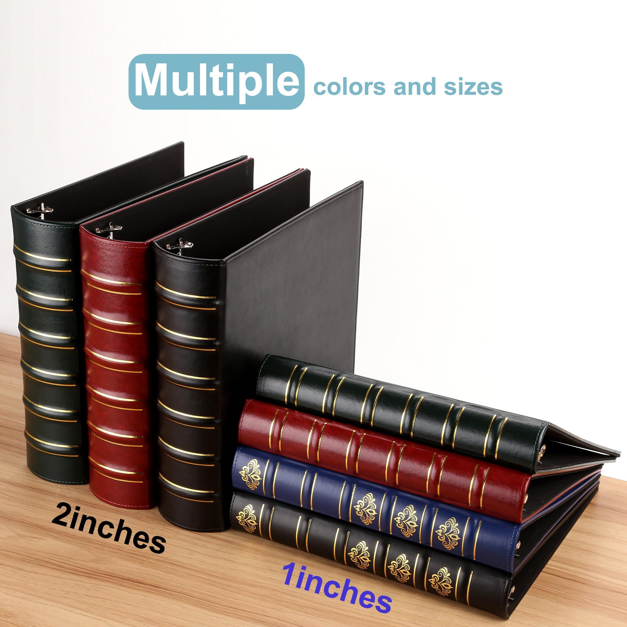 High Quality 3 Ring Binder Leather Binder Organizer 1 Inch D Ring Cover ...
