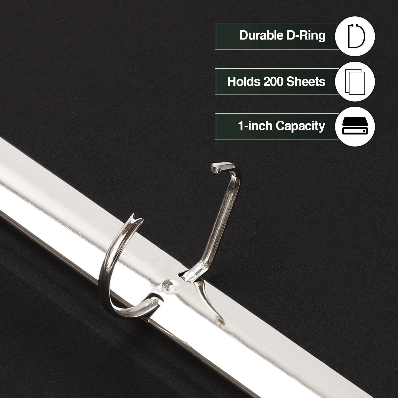 High Quality 3 Ring Binder Leather Binder Organizer 1 Inch D Ring Cover ...