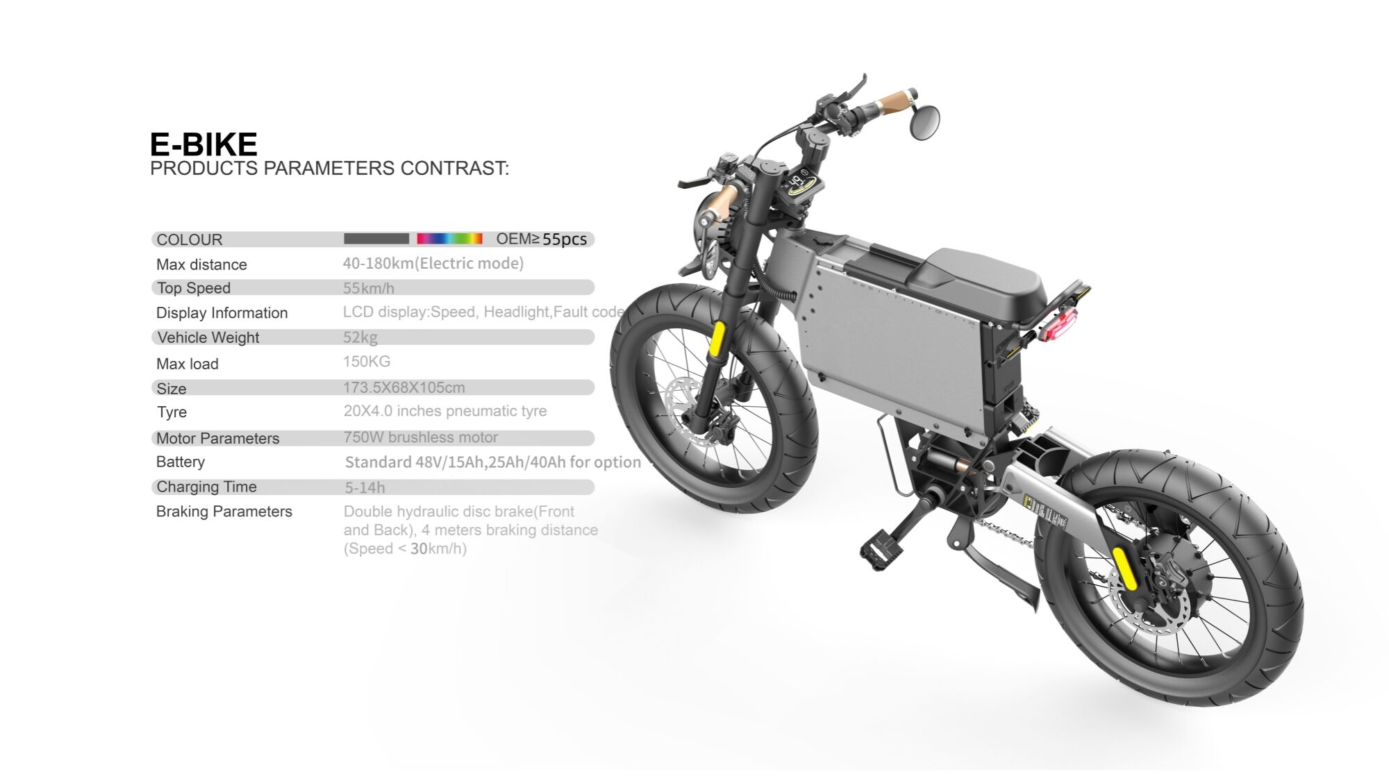 Best Electric Bikes 2025 Usa Warehouses Stocks 20 Inch Fat Tire 55kmh Fast Speed 120km Long