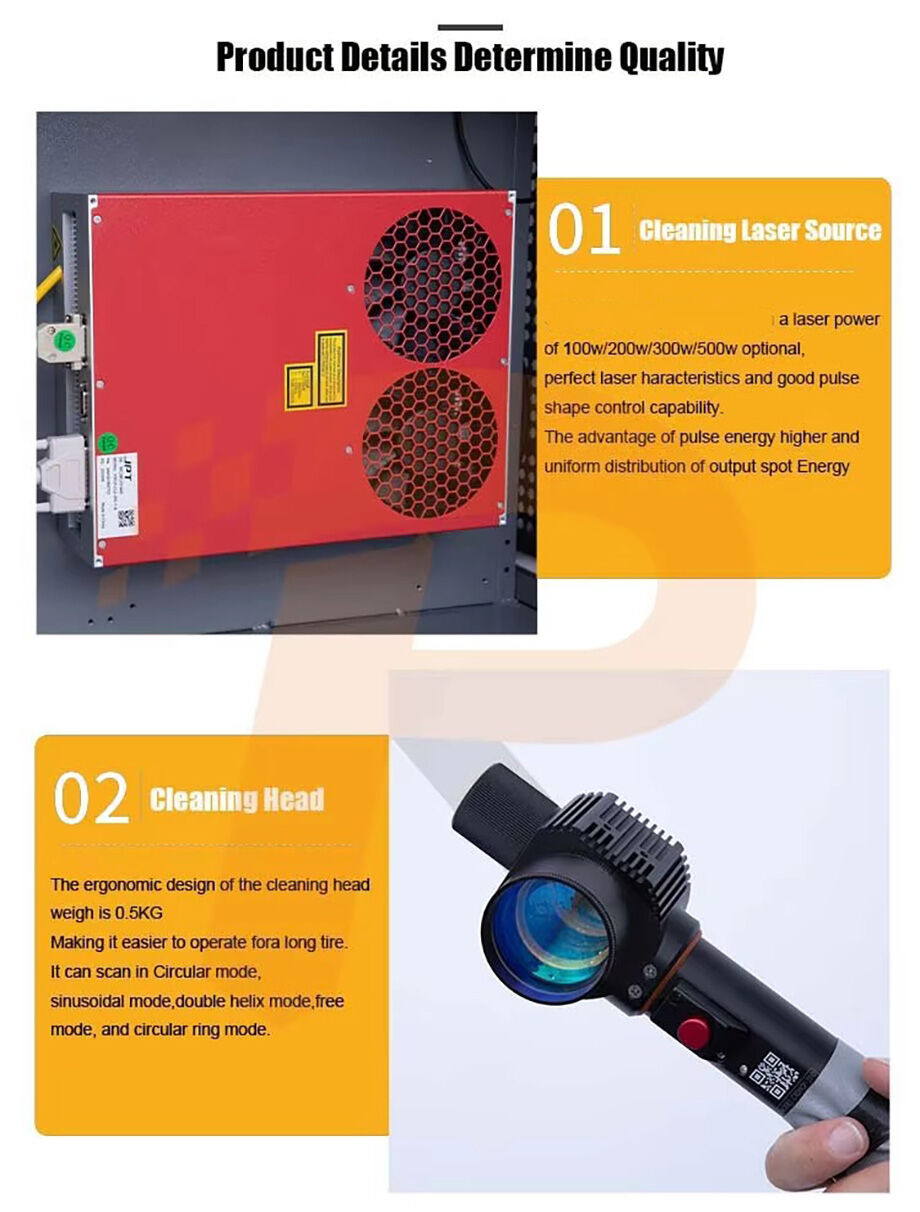 Hot Selling 100w 200w 300w 500w 1000w Pulse Cleaner For Paint And Wood ...