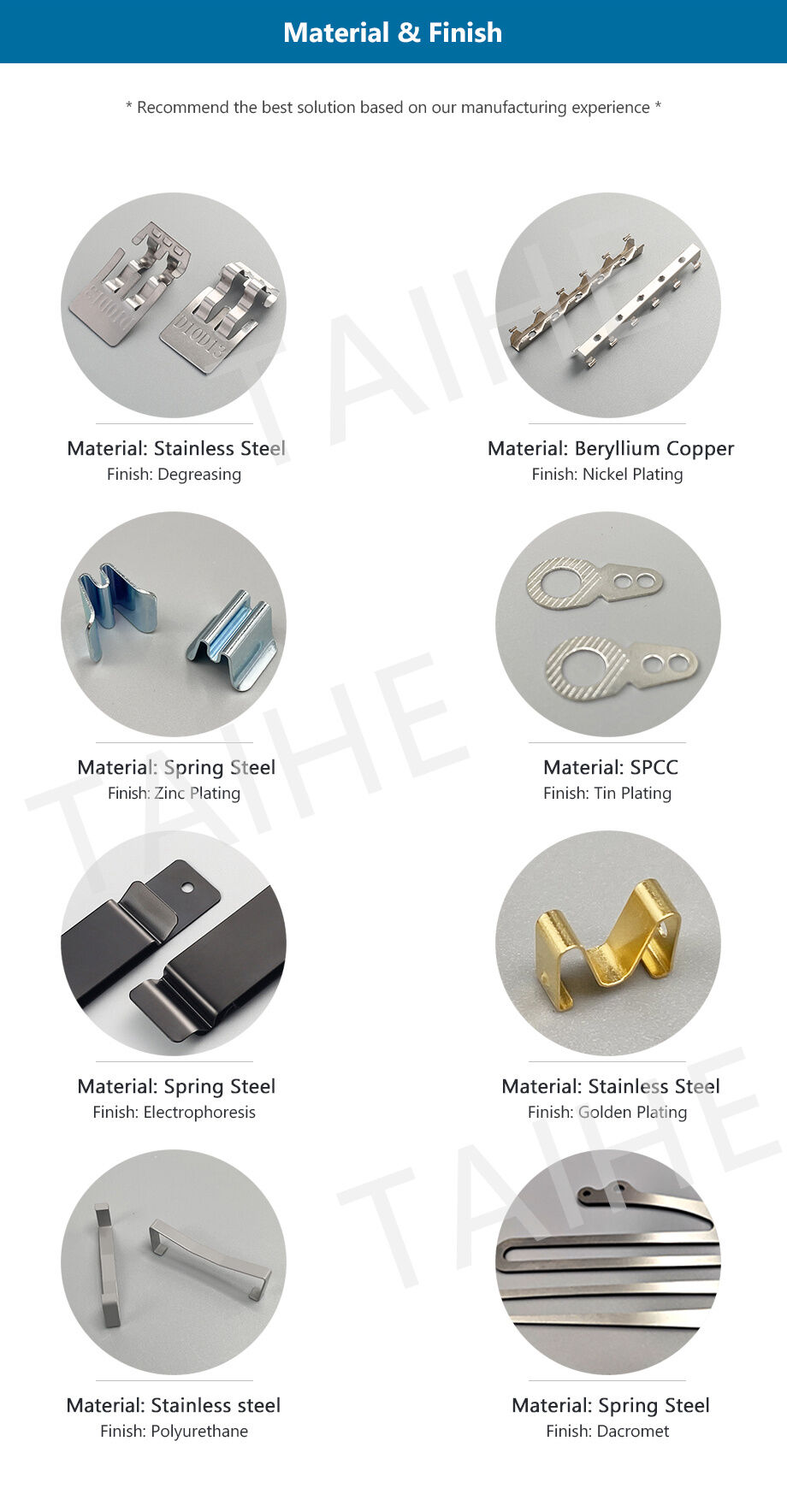 High Precision Bronze Miniature Clips For Electrical Copper Contacts ...