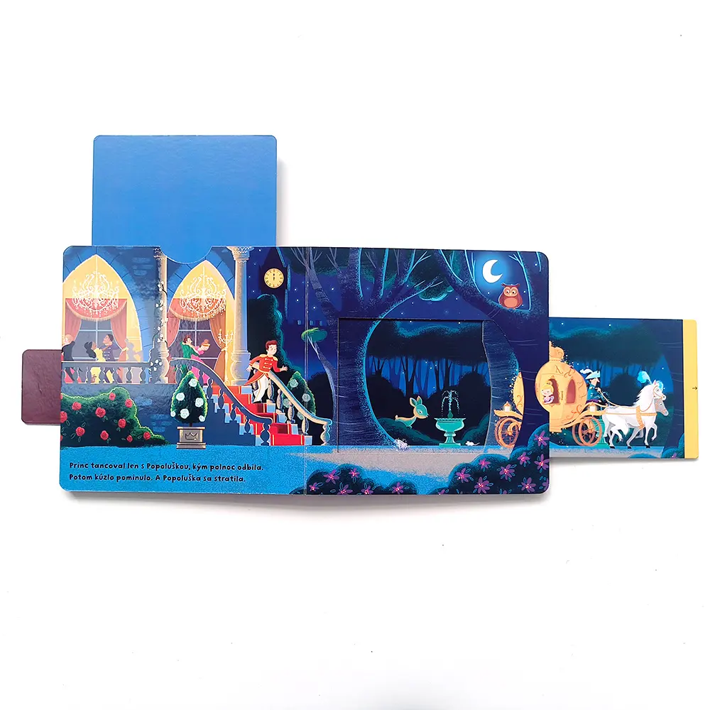 Children Books Flip Slide Sliding Book 3d Pop-up Book Push Pull Slide ...